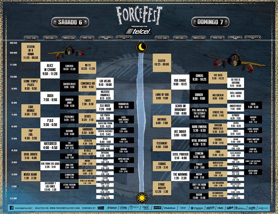 Cartel, precios de boletos, horarios y más detalles del Force Fest 2018